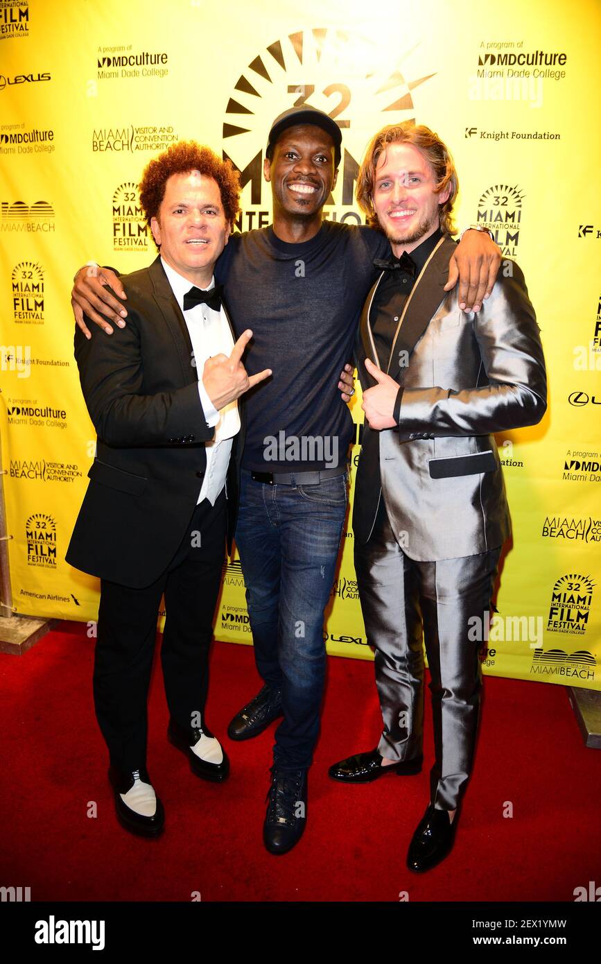 Pop artist Romero Britto, Rapper/actor/Producer Pras Michel and Colin ...