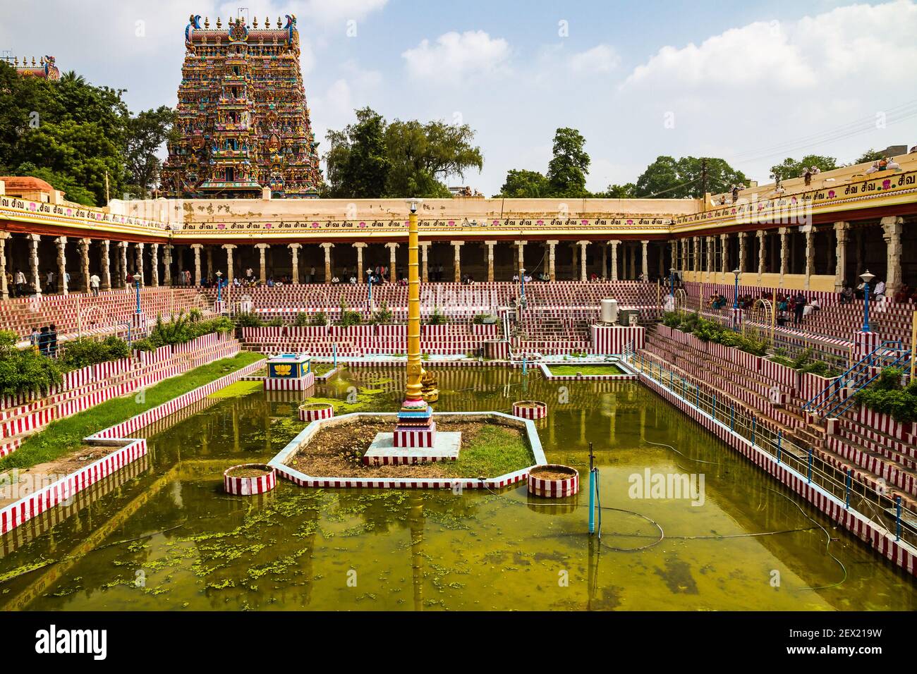 Meenakshi Sundareswarar Temple in Madurai. Tamil Nadu, India. It is a ...