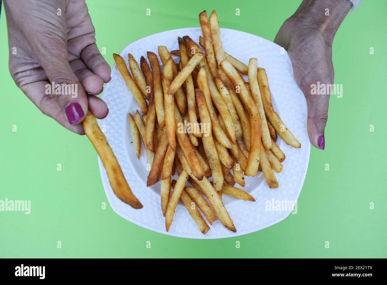 Indian finger chips hi-res stock photography and images - Alamy