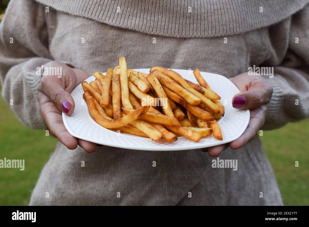 Indian finger chips hi-res stock photography and images - Alamy