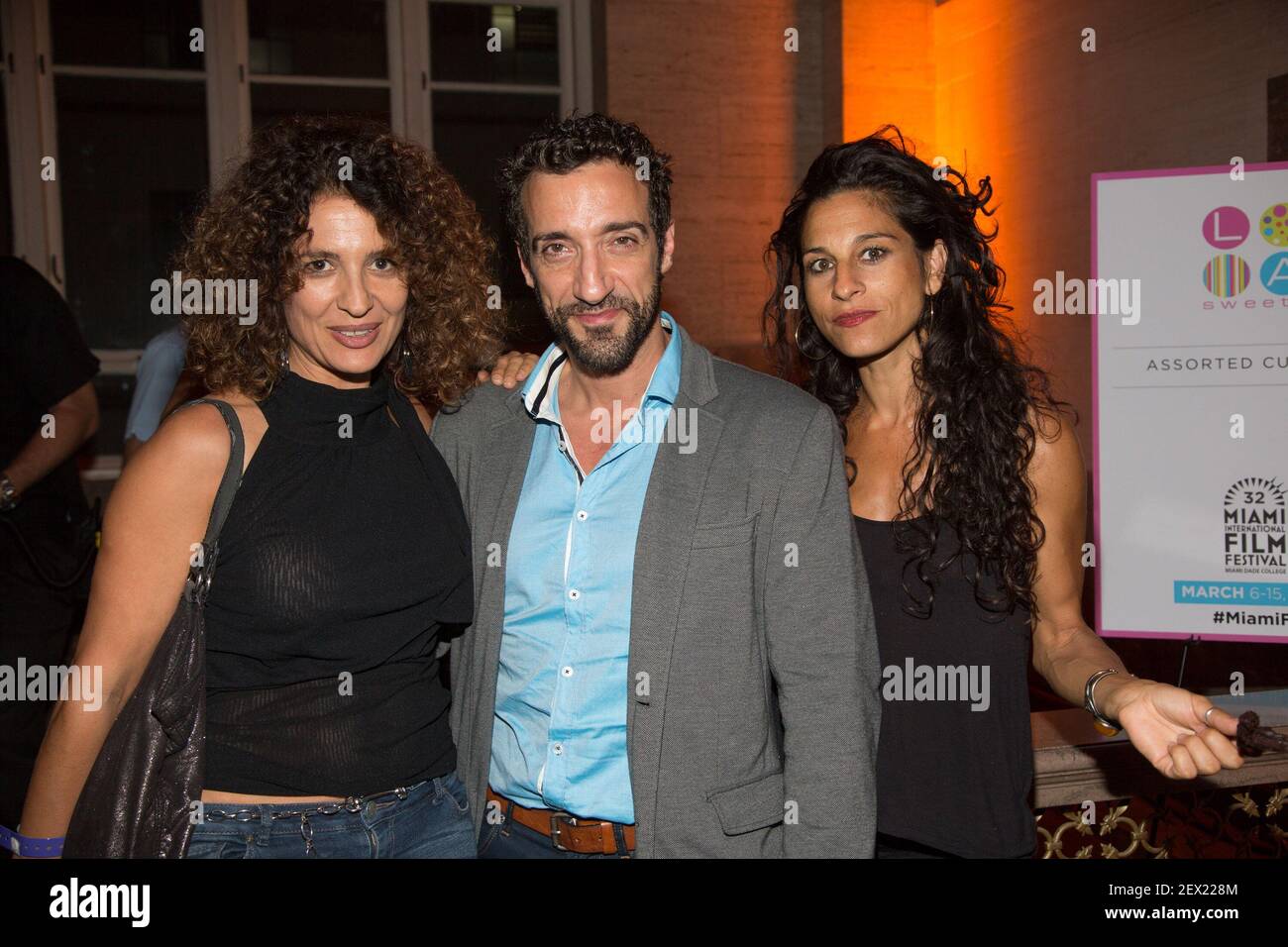MIAMI-FLORIDA, MARCH 14: Paulina Galvez, Alberto Mateo (actor) and ...