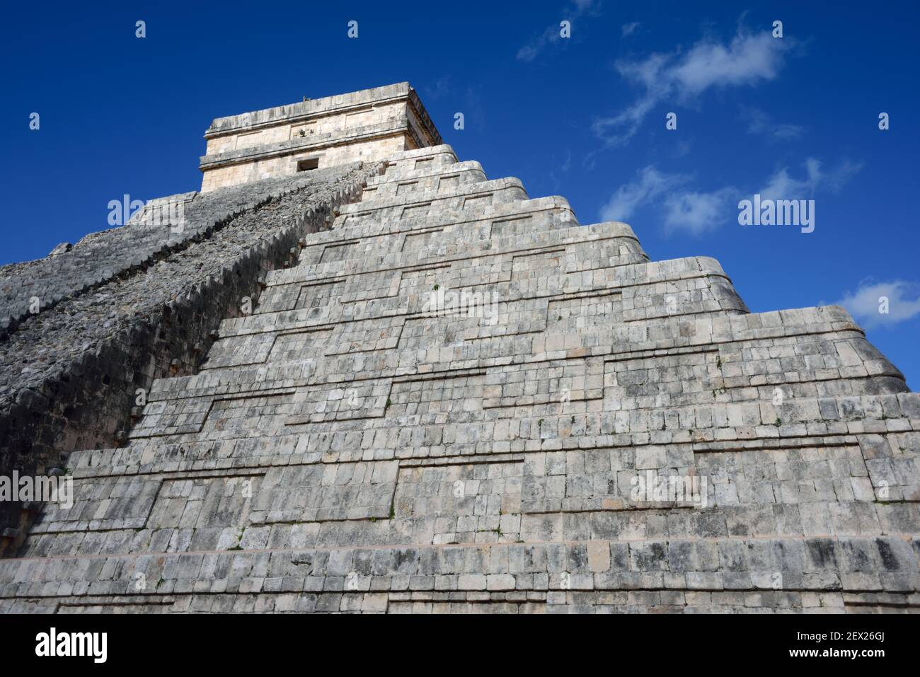 El Castillo, also known as the Temple of Kukulcan pictured at Chichen ...