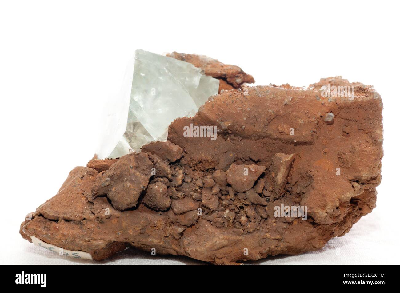 clear cubic fluorite cubic crystal mineral sample Stock Photo - Alamy