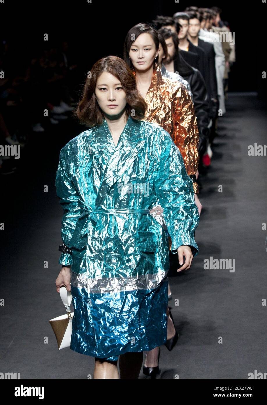 20 March 2015 - Seoul, South Korea - South Korean model on the runway ...