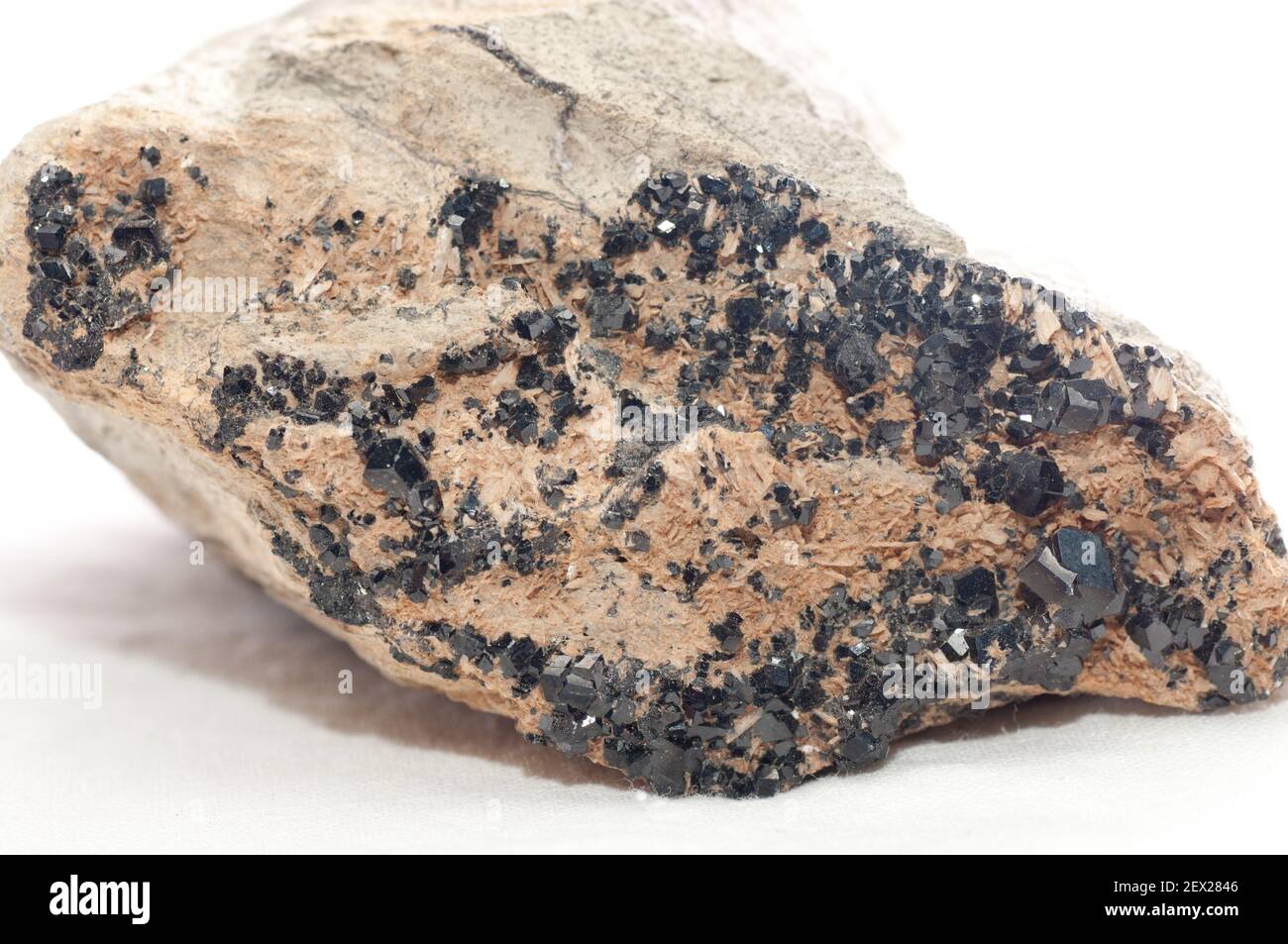 andradite mineral crystal sample gemstone unrefined ore mined Stock ...