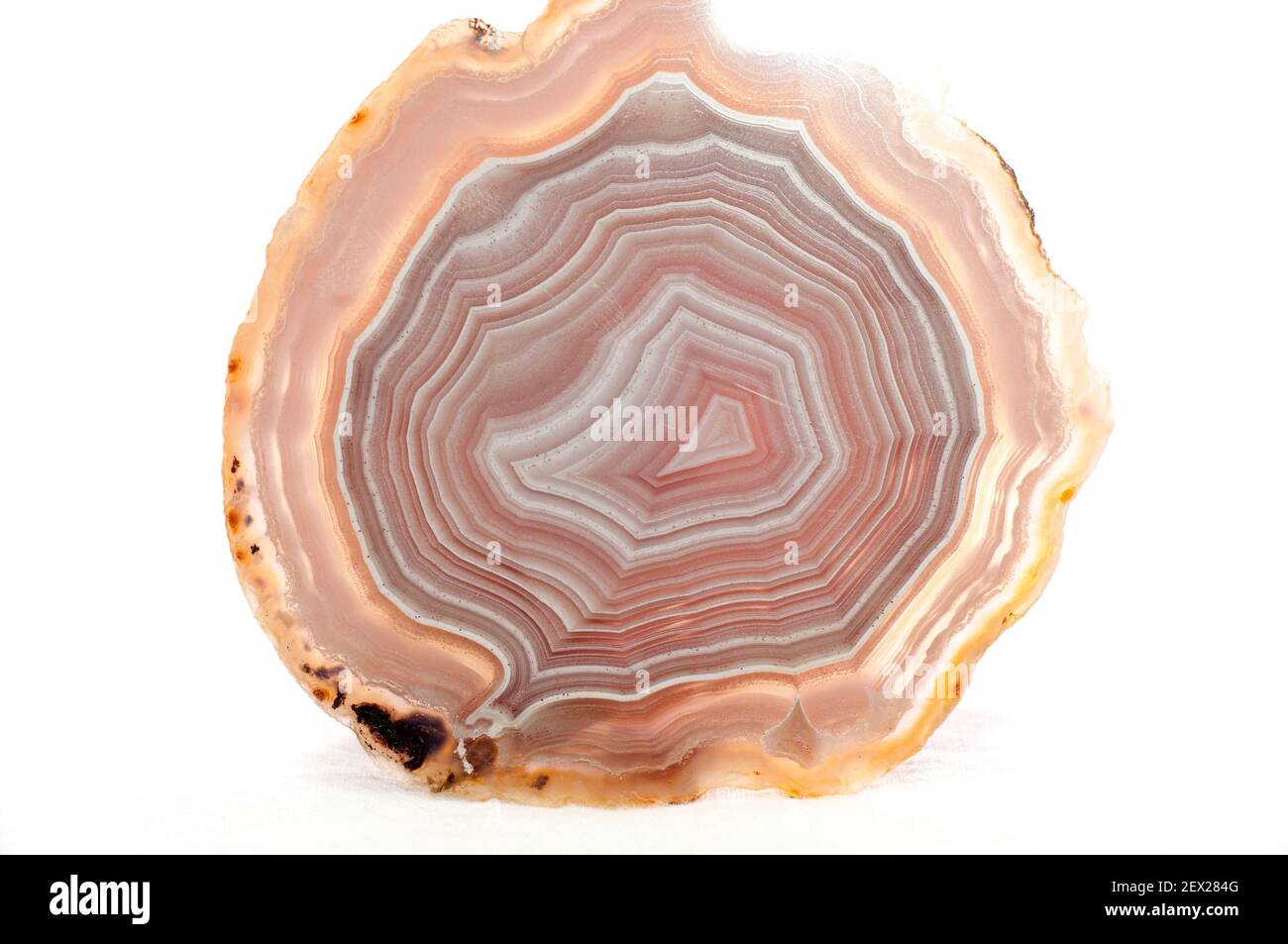 rough round agate mineral sample with outer shell geode Stock Photo - Alamy