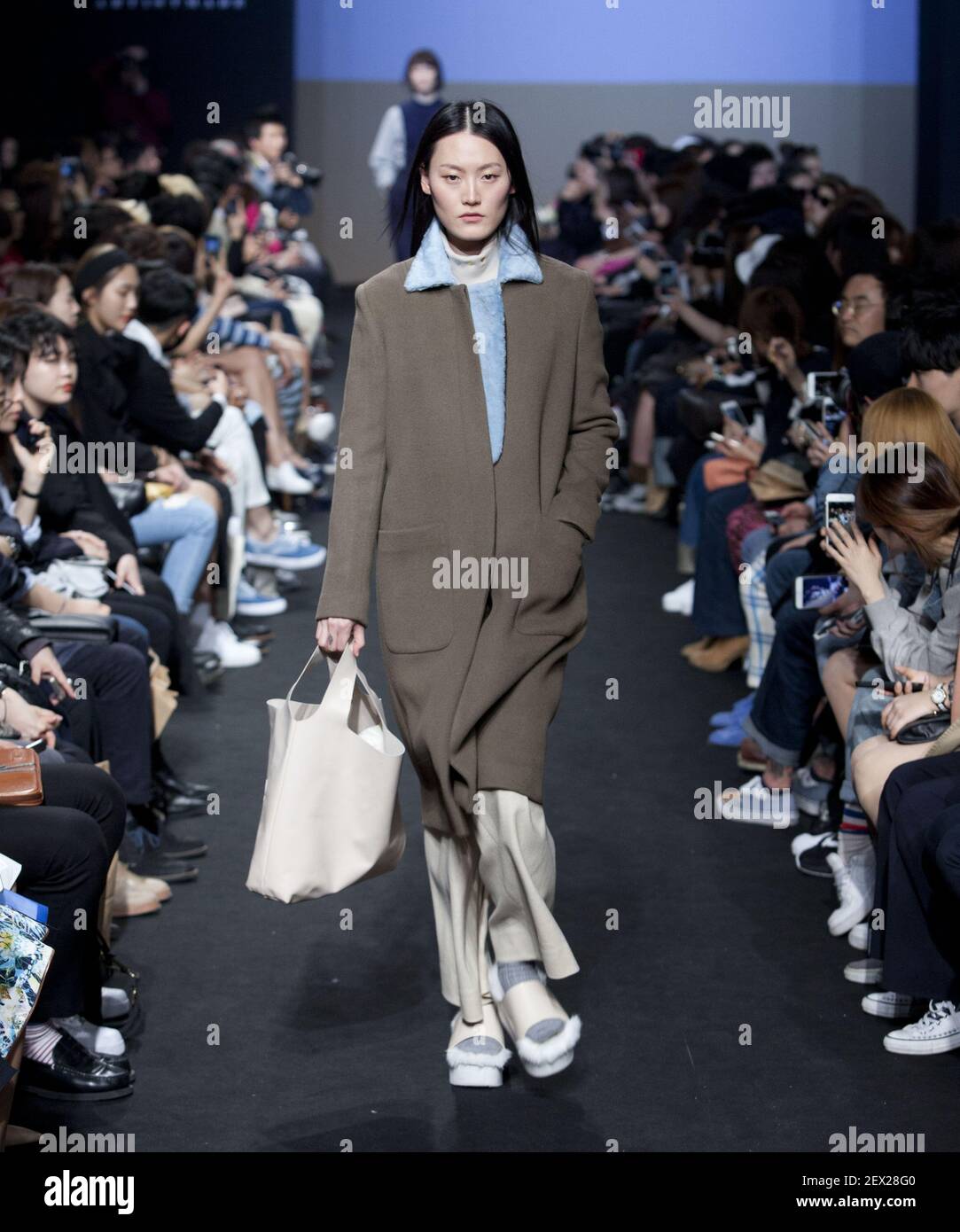 21 March 2015 - Seoul, South Korea : South Korean model on the runway ...