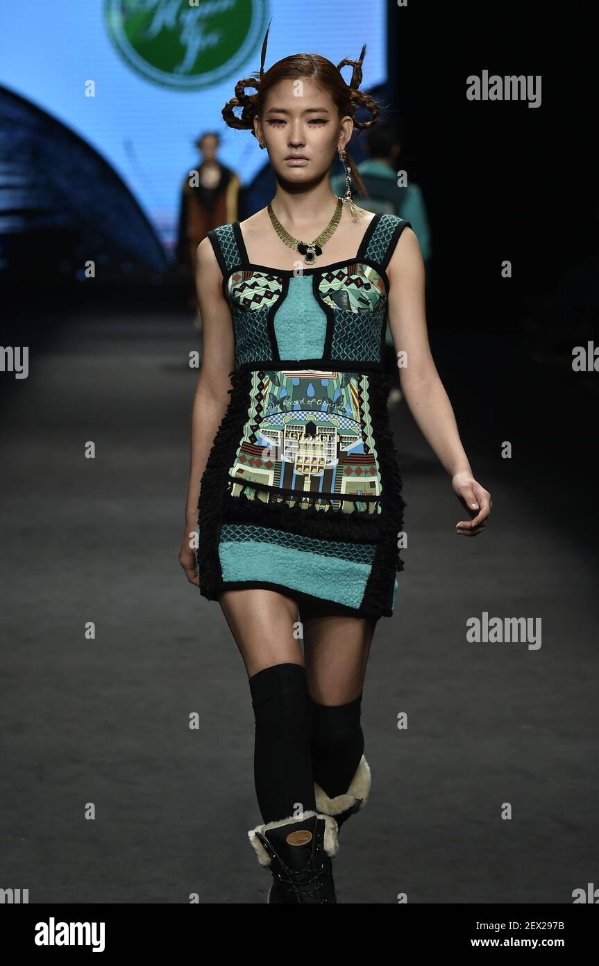 22 March 2015 - Seoul, South Korea : South Korean model on the runway ...