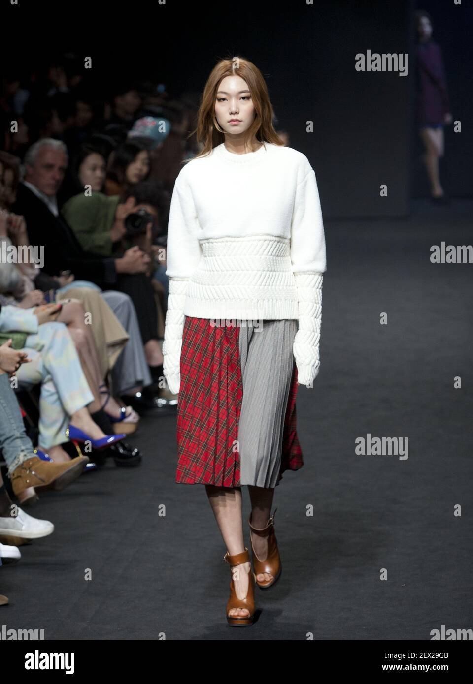 22 March 2015 - Seoul, South Korea - South Korean model on the runway ...