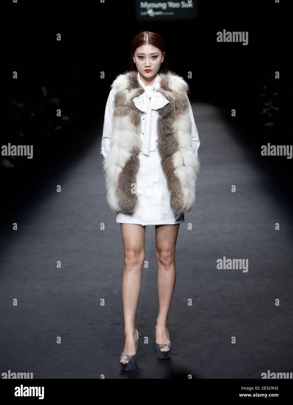 22 March 2015 - Seoul, South Korea - South Korean model on the runway ...