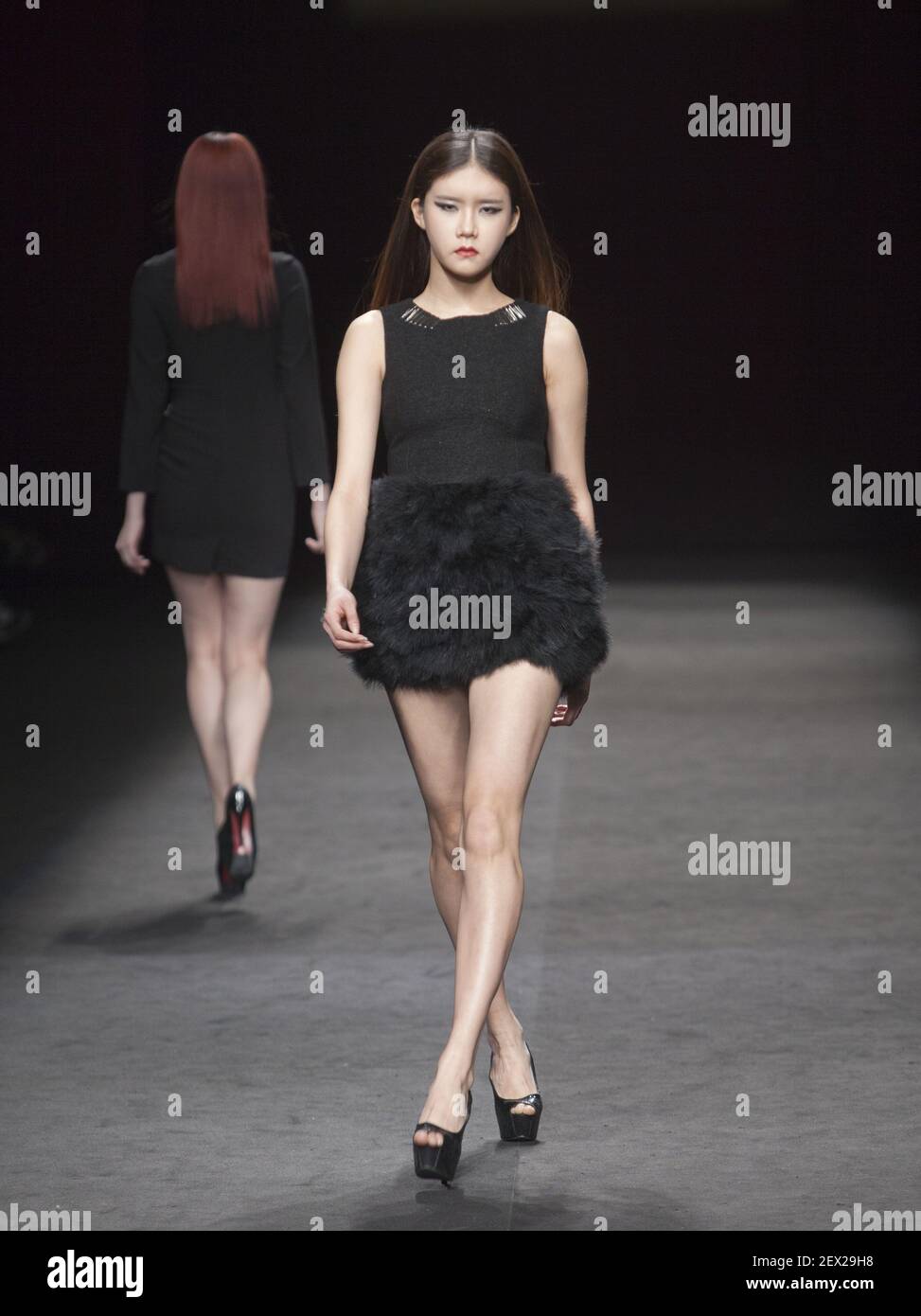 22 March 2015 - Seoul, South Korea - South Korean model on the runway ...