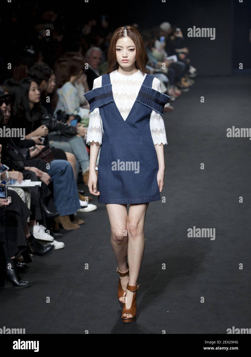 22 March 2015 - Seoul, South Korea - South Korean model on the runway ...