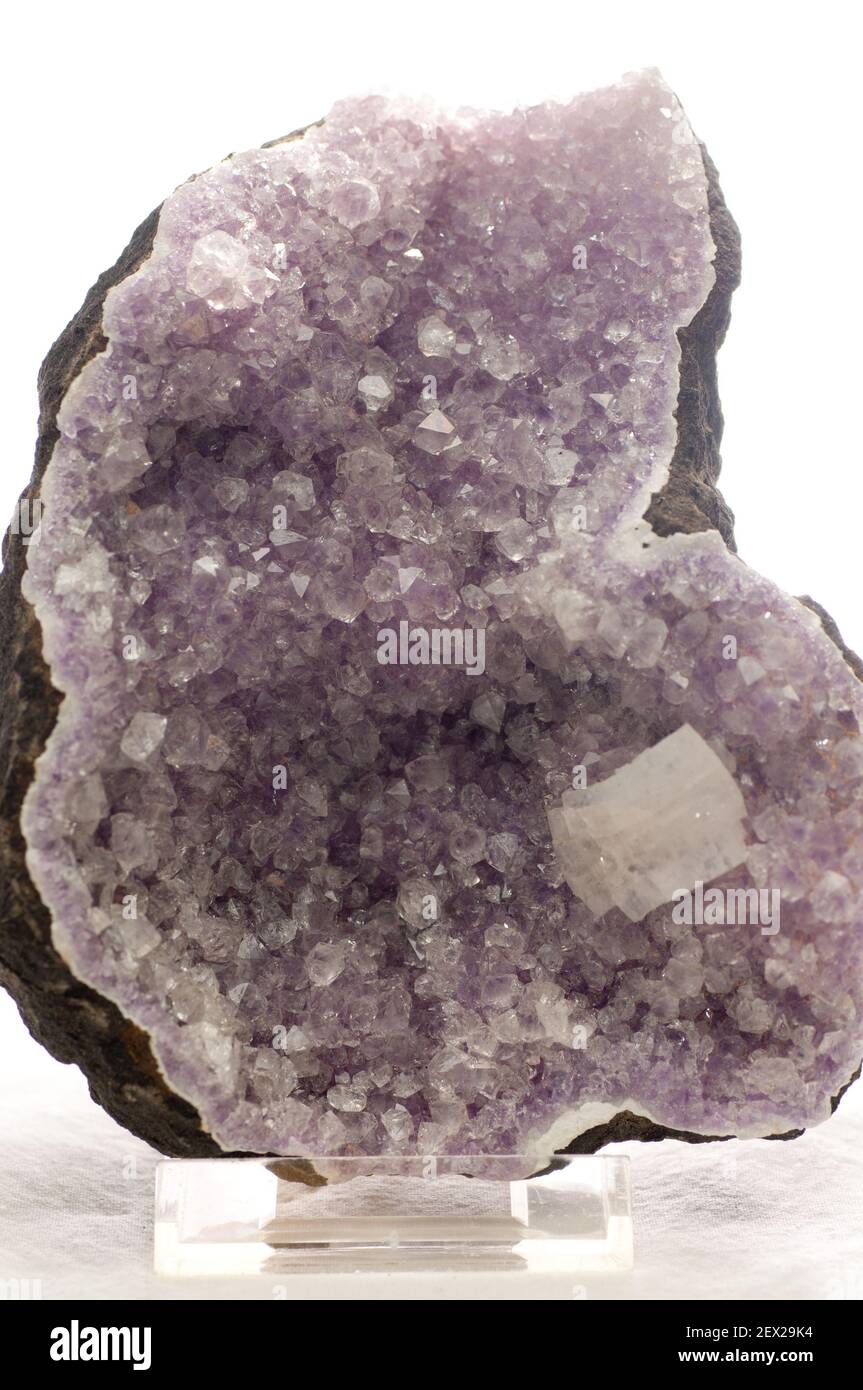 faden quartz crystal mineral sample with threadlike strands inside ...