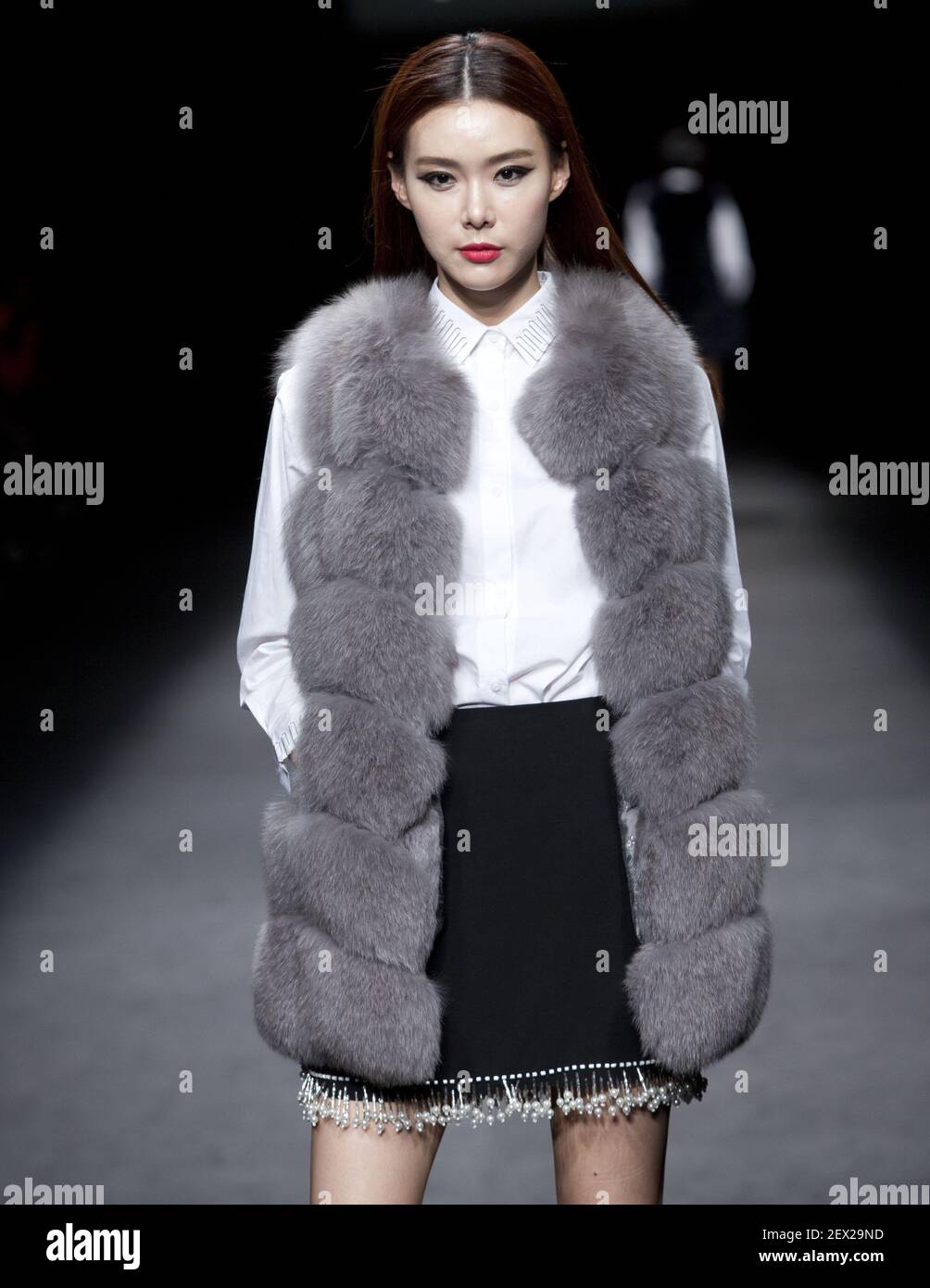 22 March 2015 - Seoul, South Korea - South Korean model on the runway ...