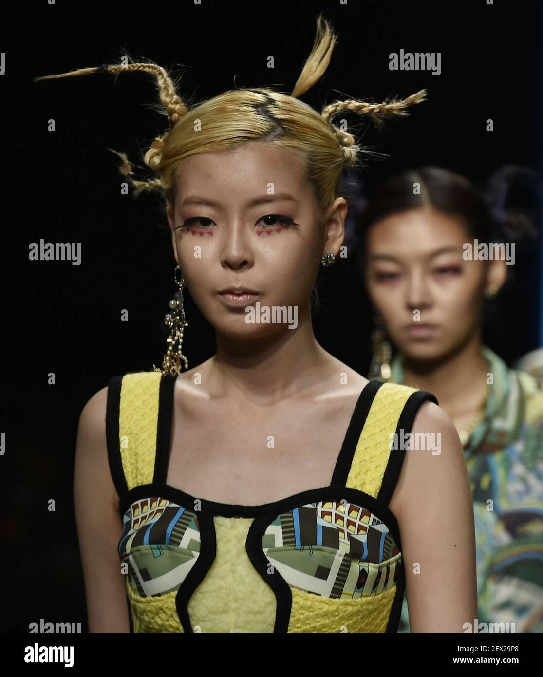 22 March 2015 - Seoul, South Korea : South Korean model on the runway ...