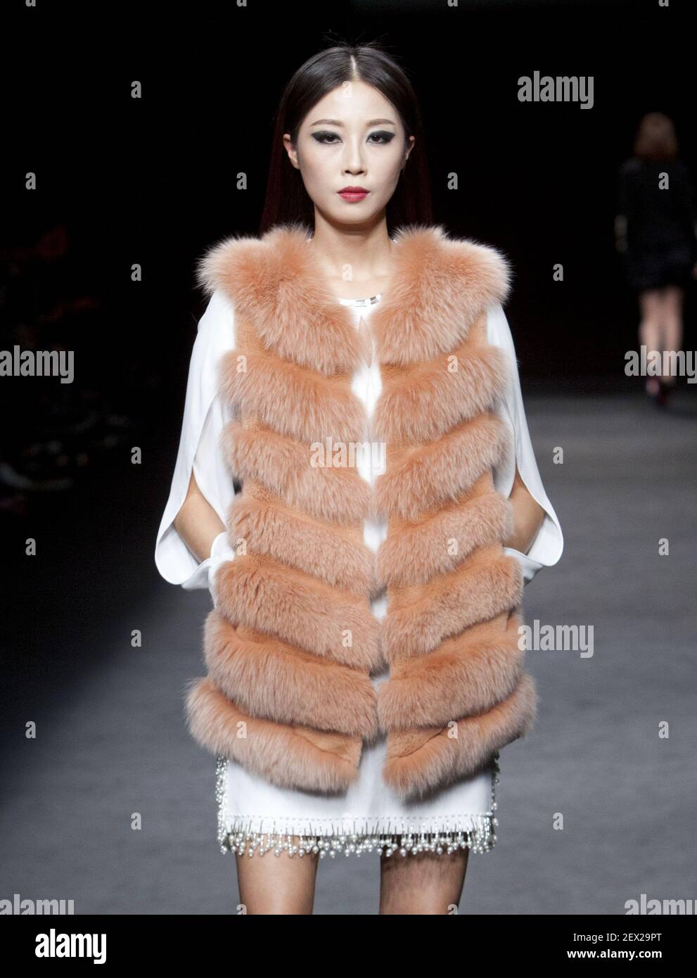 22 March 2015 - Seoul, South Korea - South Korean model on the runway ...