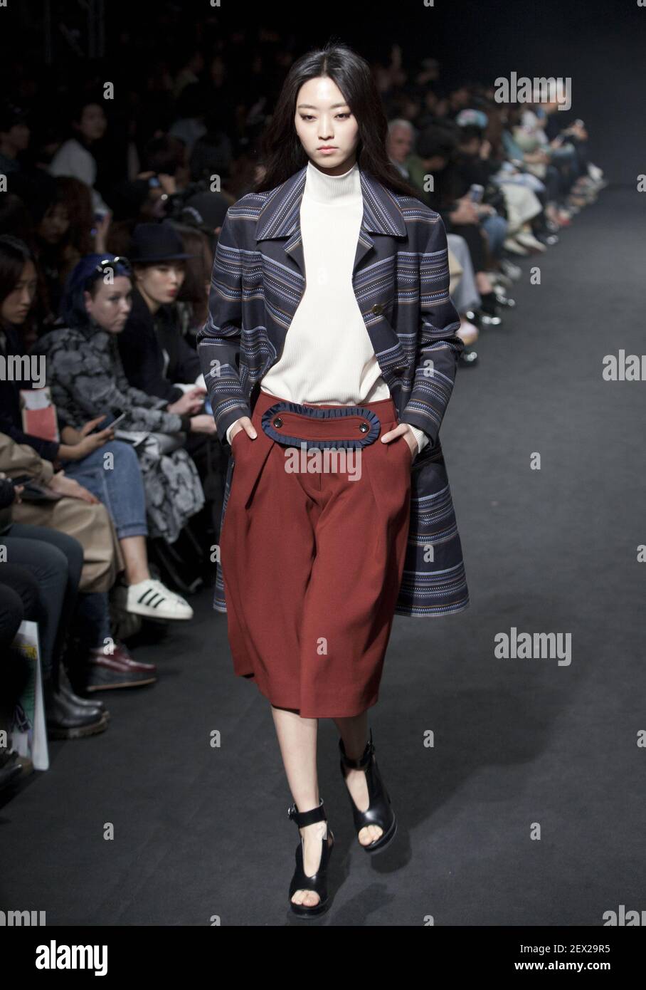 22 March 2015 - Seoul, South Korea - South Korean model on the runway ...