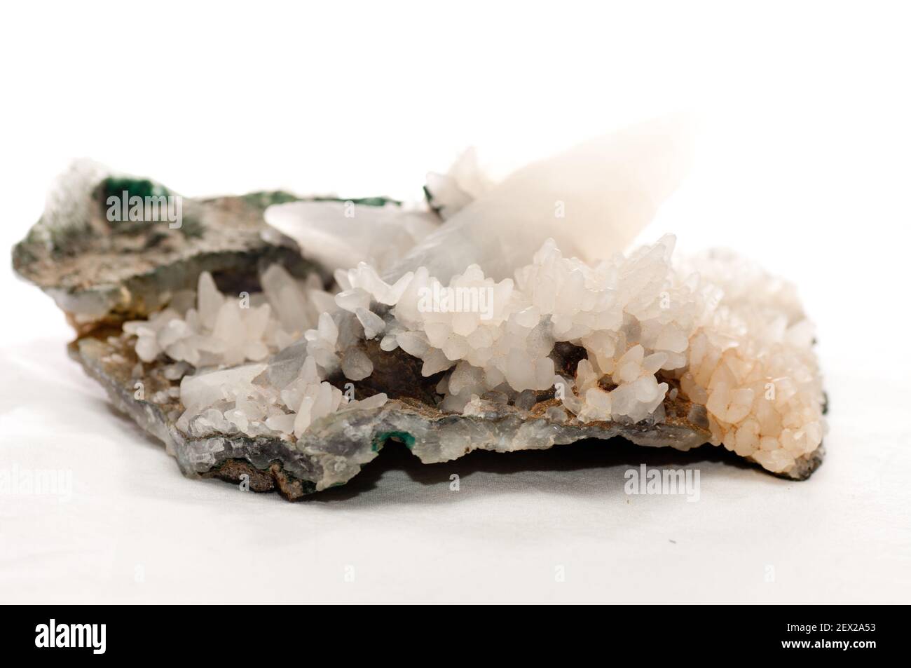 calcite crystal mineral sample, rare earth minerals Stock Photo - Alamy