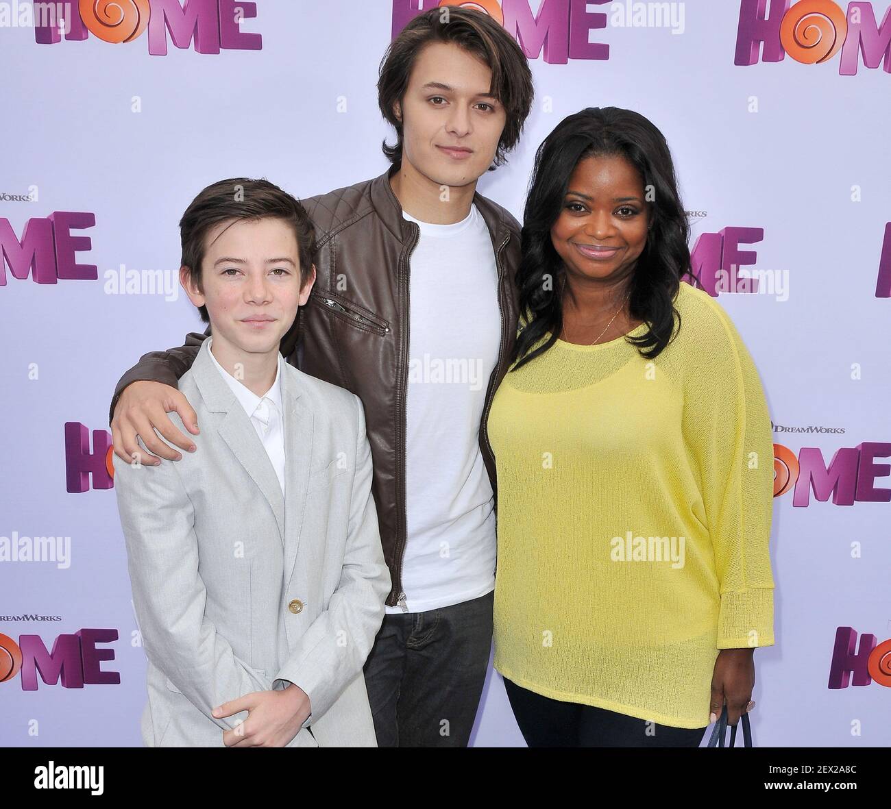 (L-R) Griffin Gluck, Nolan Sotillo & Octavia Spencer arrives at the ...