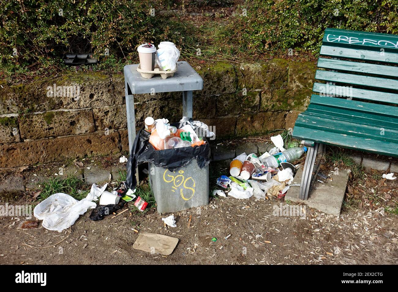 Trash on the streets and parks in Berlin, Germany Stock Photo - Alamy