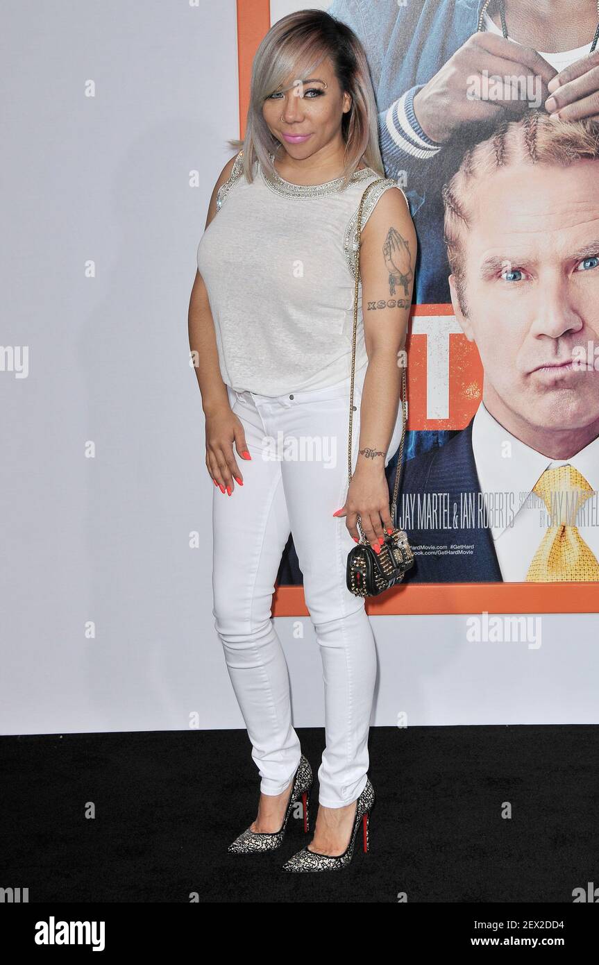 Tameka "Tiny" Harris arrives at the "Get Hard" Los Angeles Premiere ...