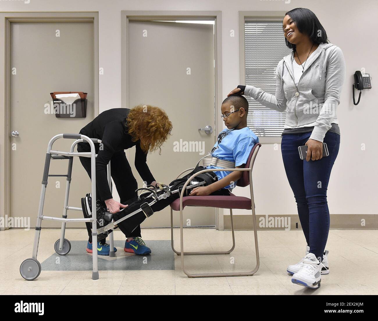 Physical therapist Michele Ahern of The Rehabilitation Institute of ...