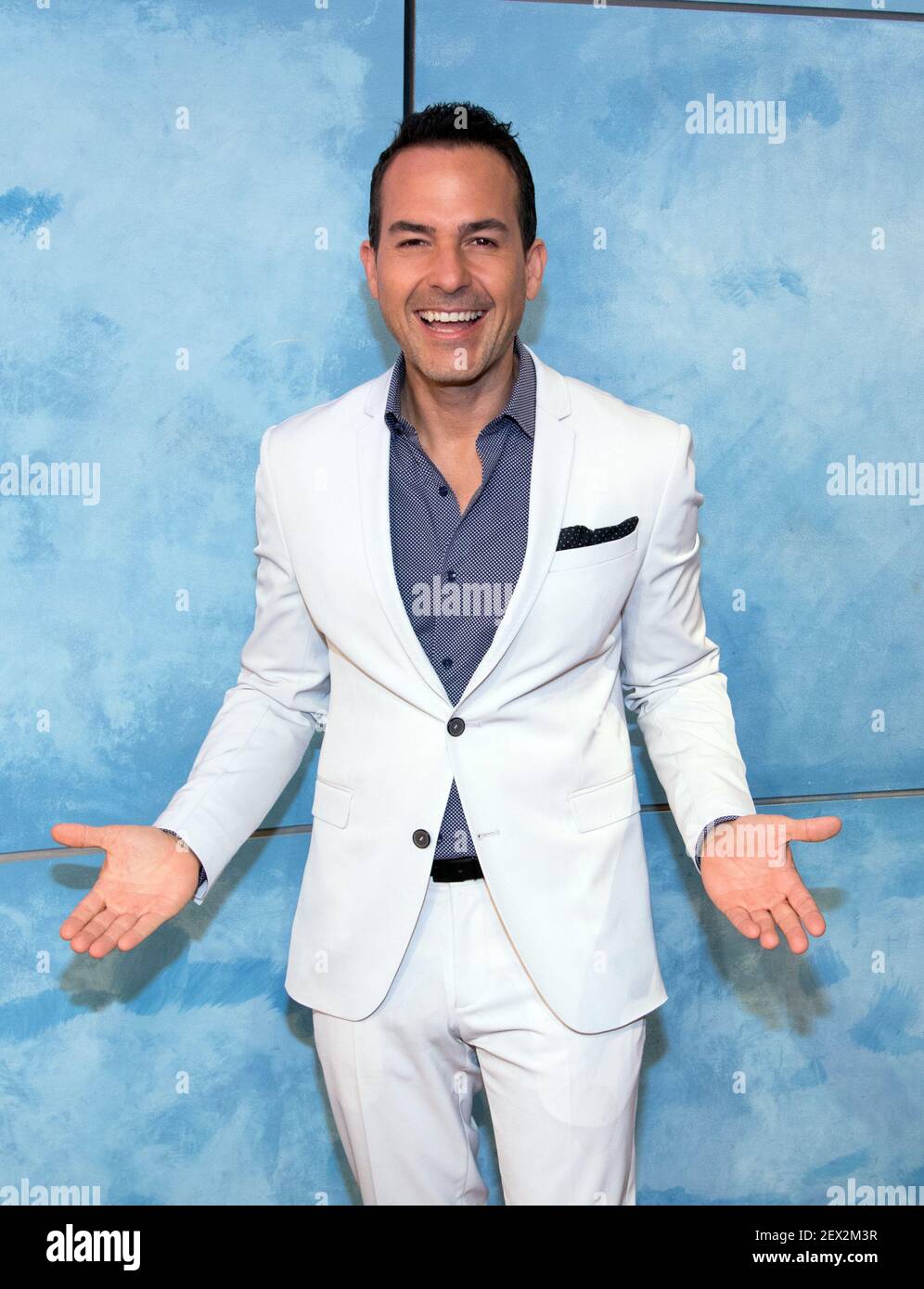 MIAMI, FL - APRIL 1: Carlos Calderon is seen on the set of Univision's ...