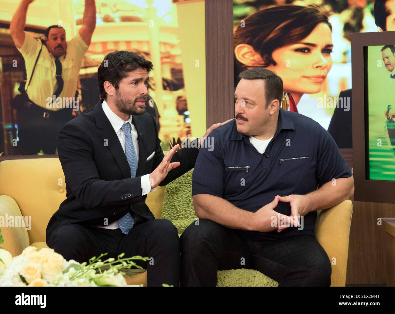 MIAMI, FL - APRIL 1: Eduardo Verastegui and Kevin James are seen on the ...