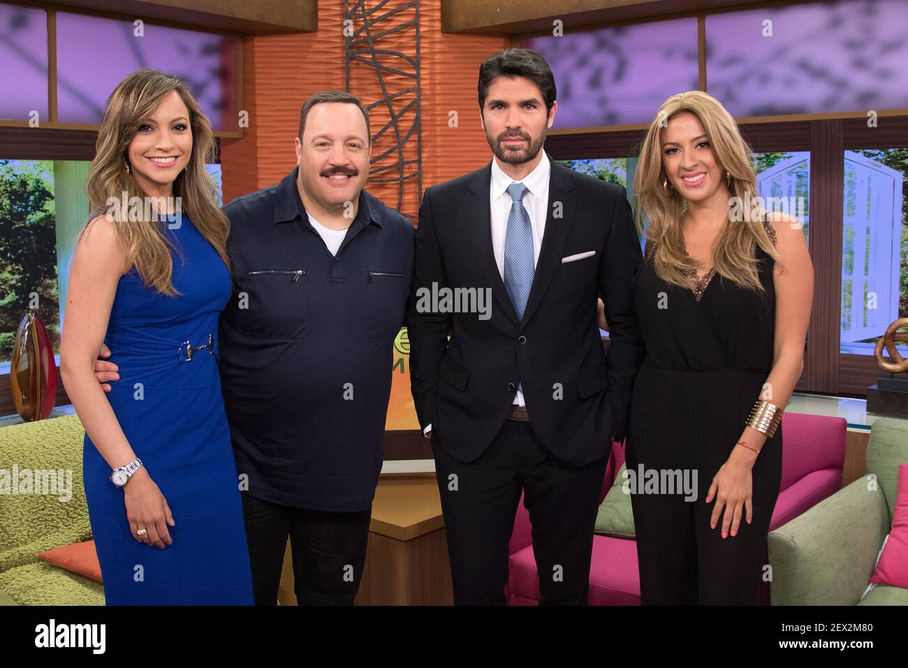 MIAMI, FL - APRIL 1: Satcha Pretto, Kevin James, Eduardo Verastegui and ...