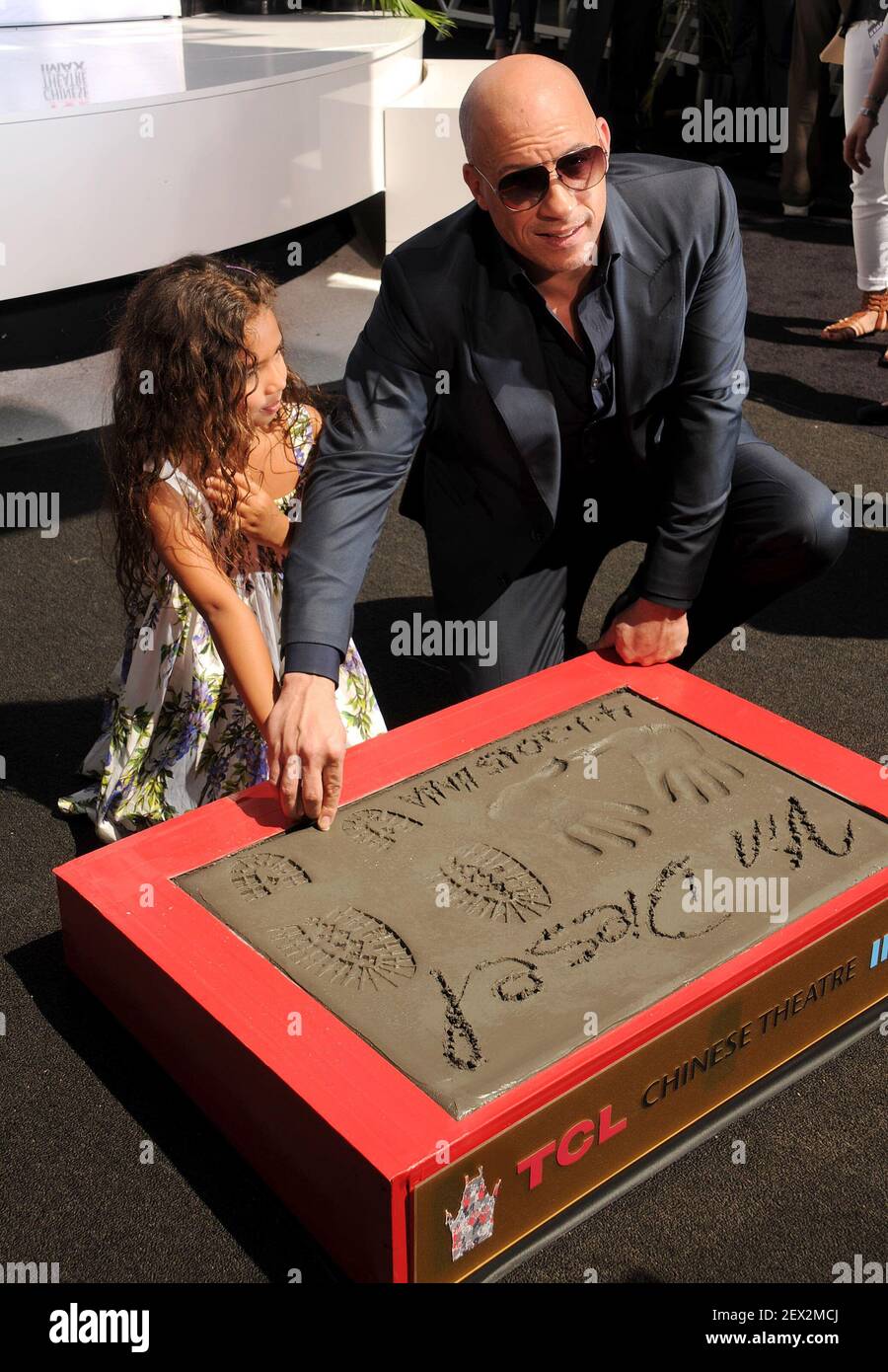 1 April 2015 - Hollywood, California - Vin Diesel, Hania Riley Sinclair ...