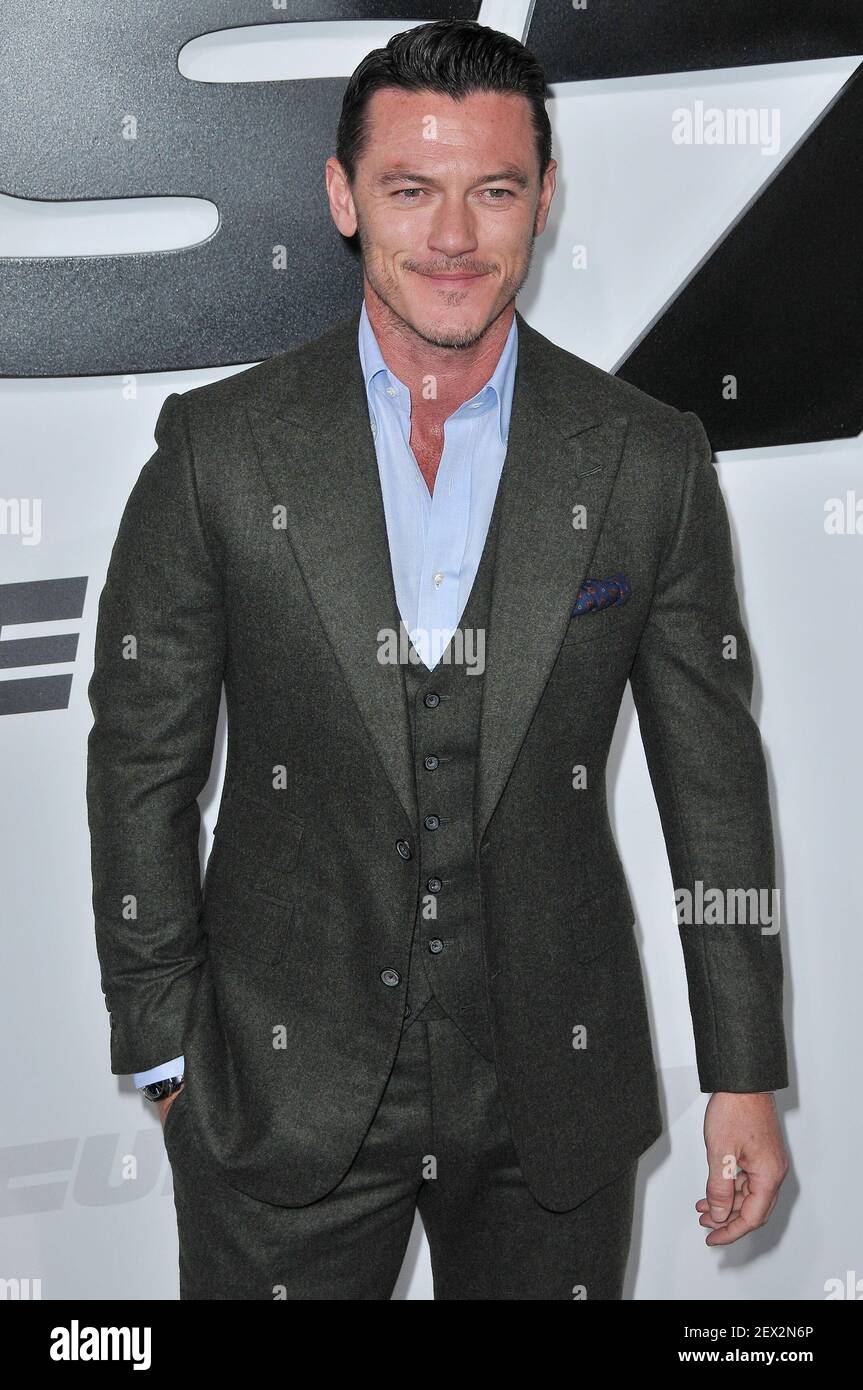 Luke Evans arrives at the "Furious 7" World Premiere held at the TCL ...