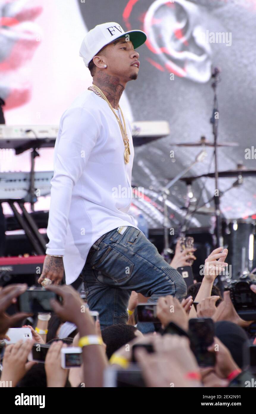 01 April 2015 - Hollywood, California - Tyga. "REVOLT LIVE" hosts live ...