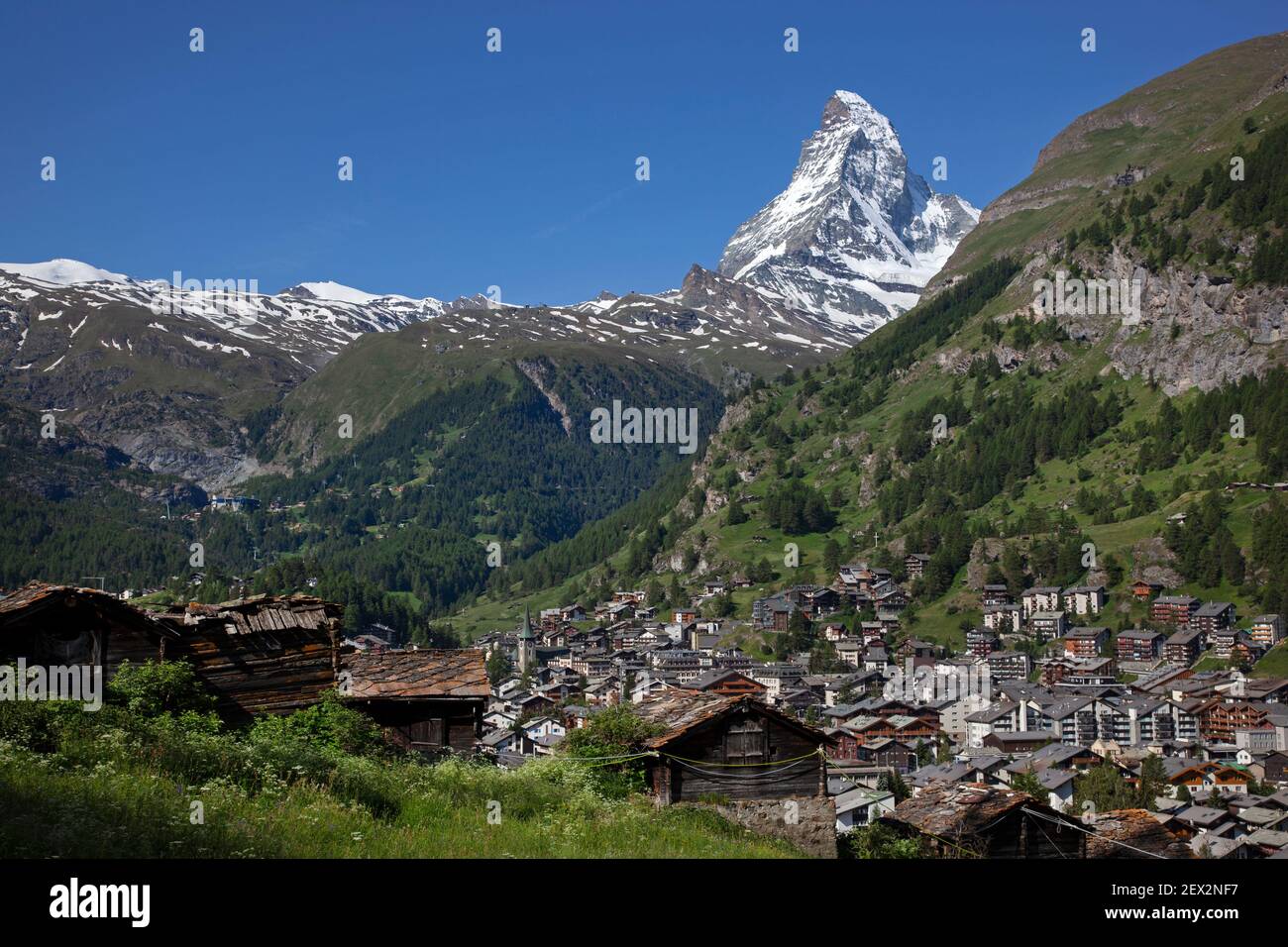 Matterhorn village hi-res stock photography and images - Alamy