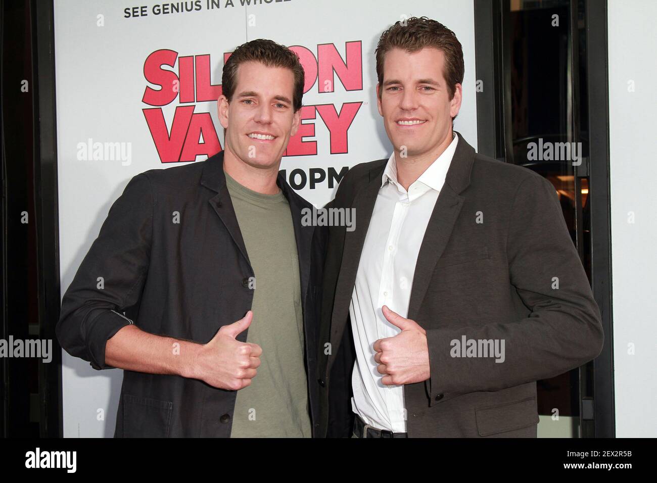 02 April 2015 - West Hollywood, California - Cameron Winklevoss, Tyler ...