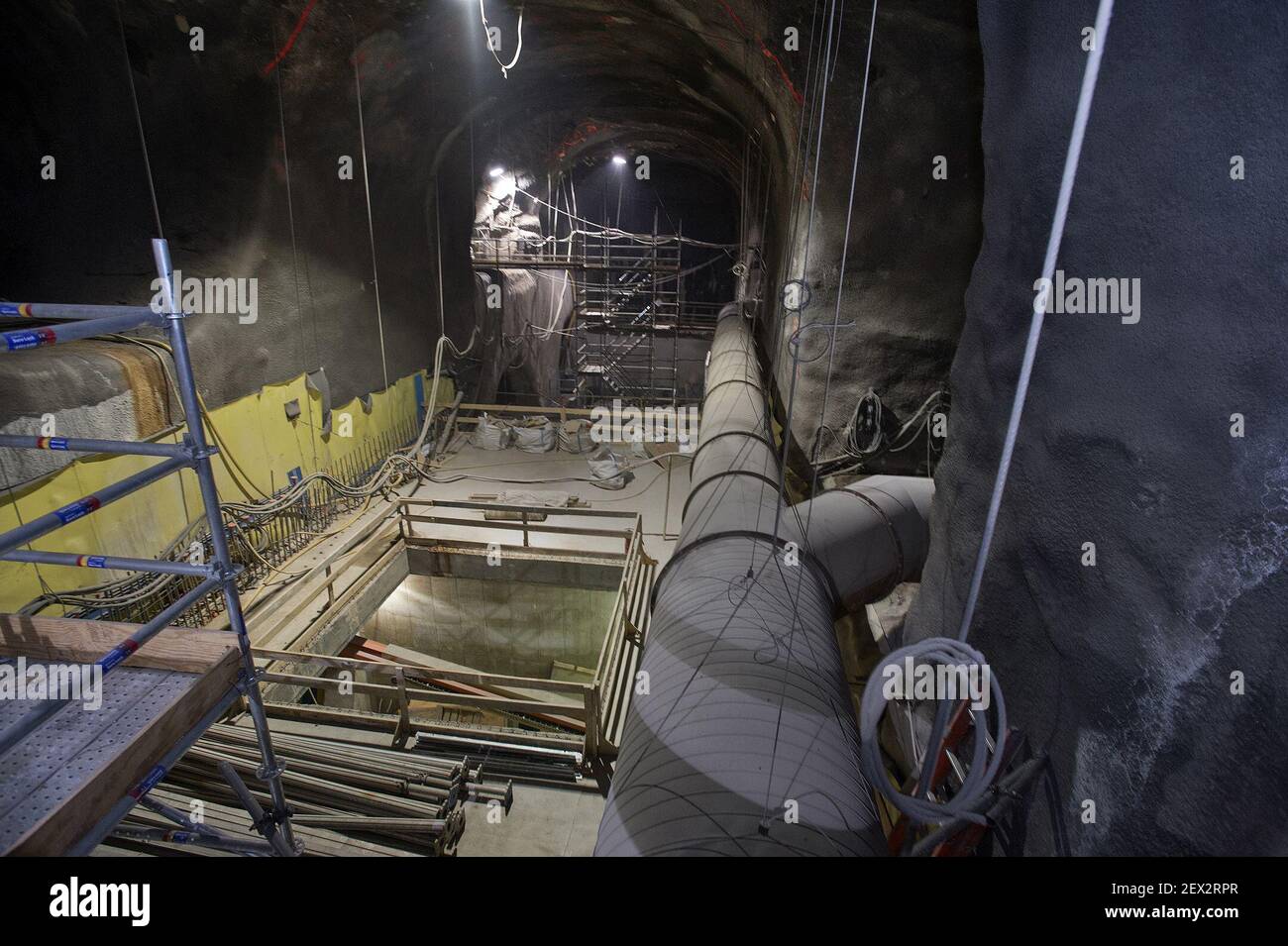 Work being done in the caverns of Grand Central Terminal as part of the ...