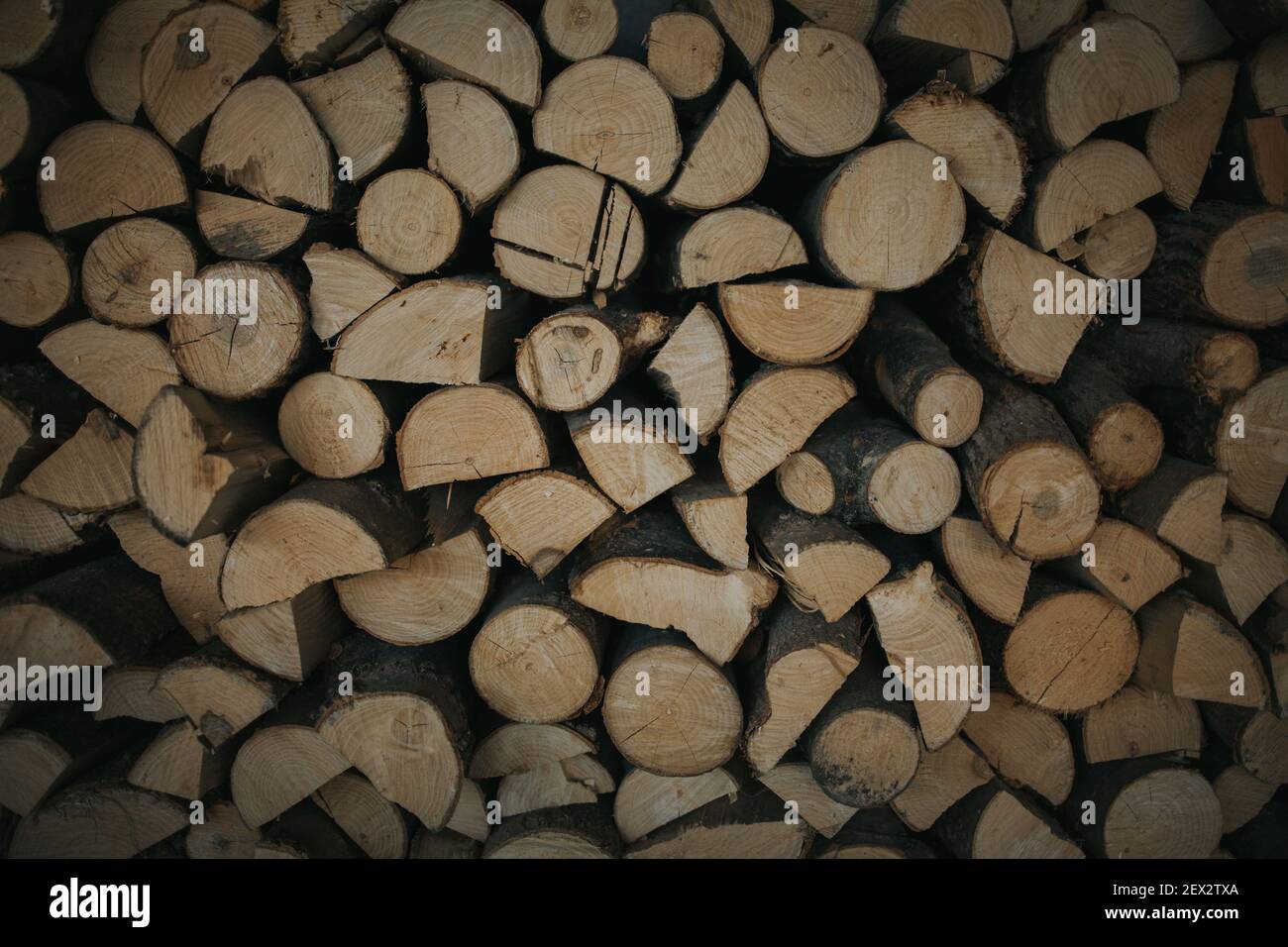 Stack many firewoods hi-res stock photography and images - Alamy