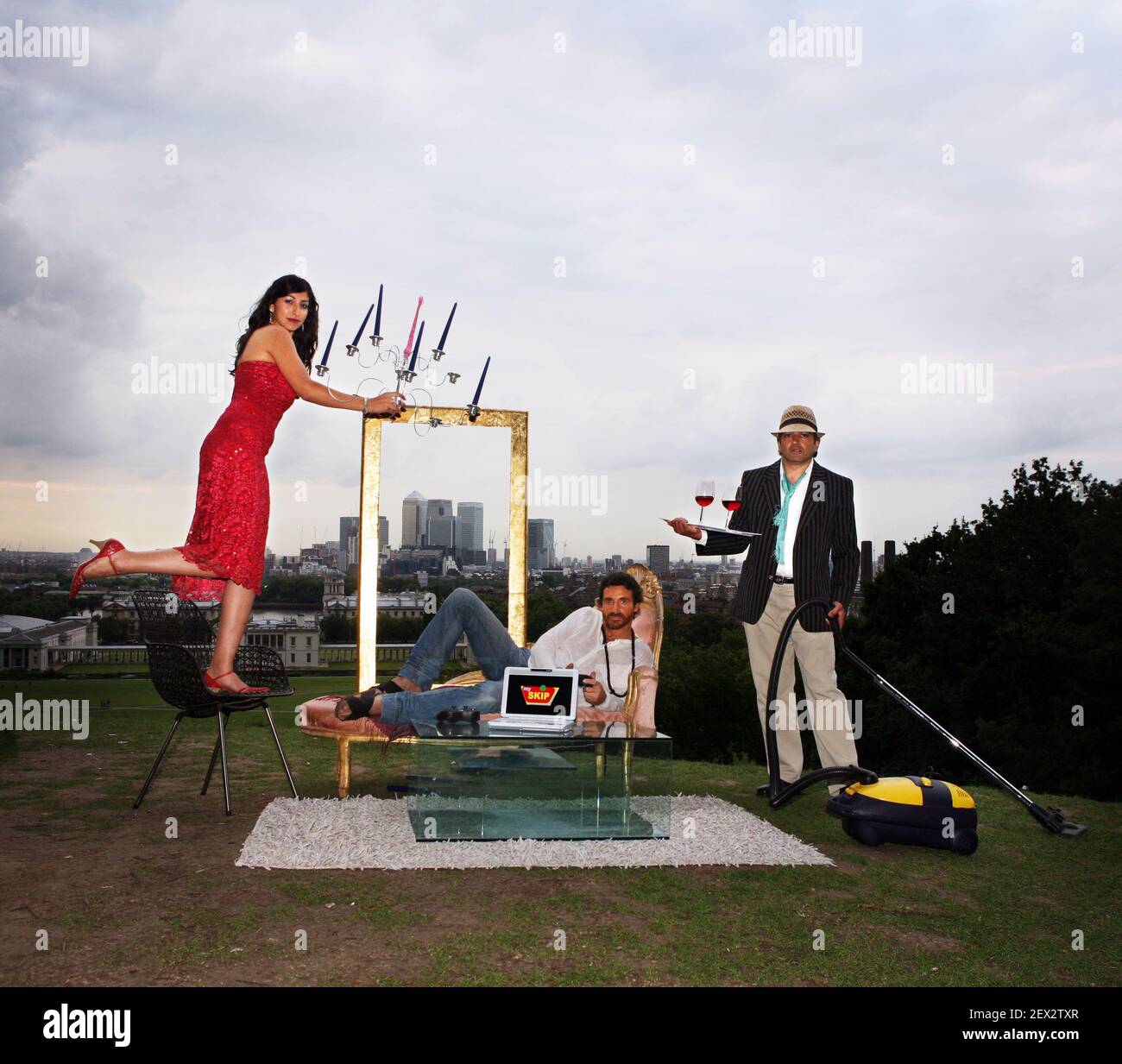 Directors of myskip.com (L-R) May Al-karooni, Gary Cope and Julian De ...
