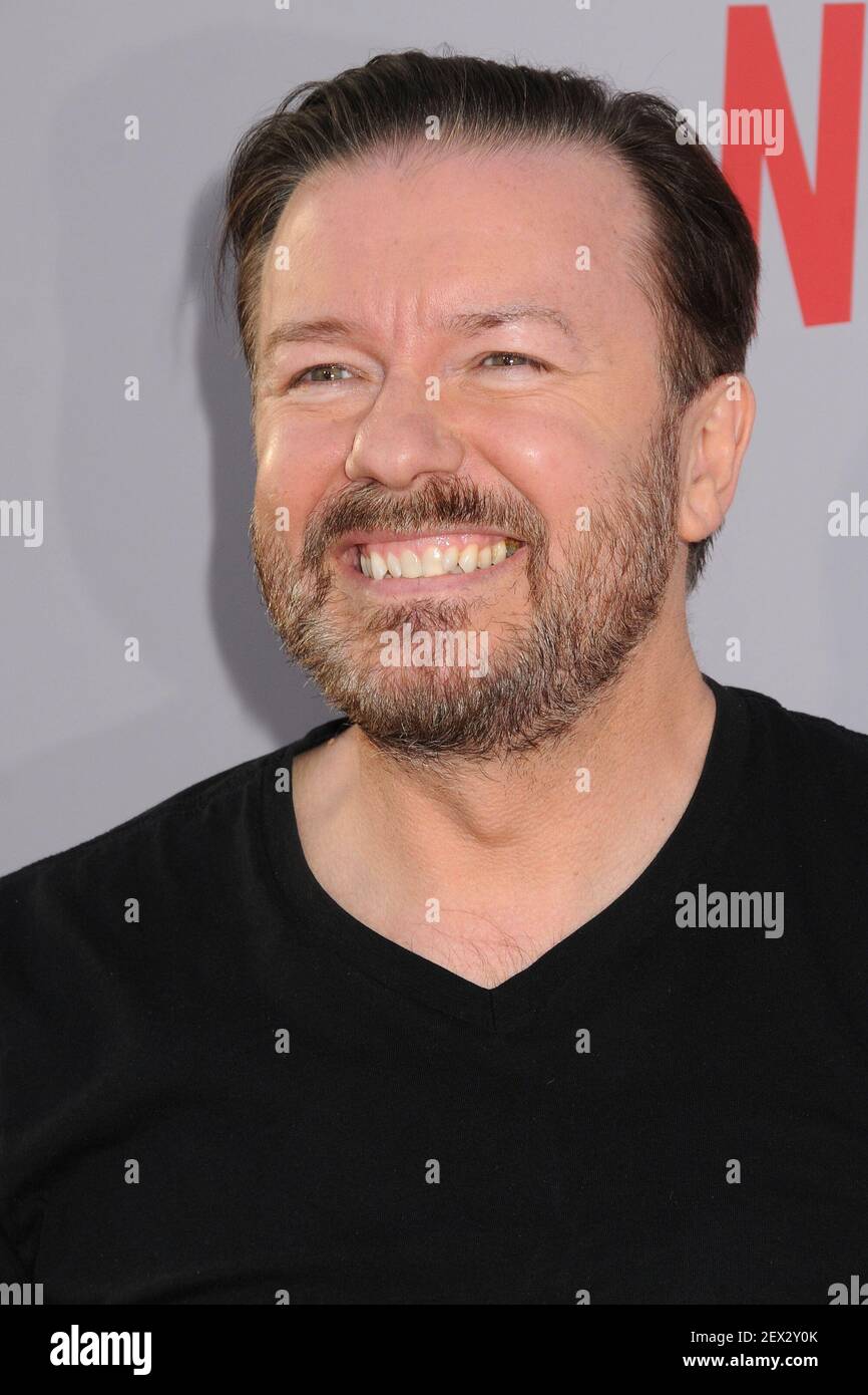 8 April 2015 - Los Angeles, California - Ricky Gervais. Netflix "Derek ...