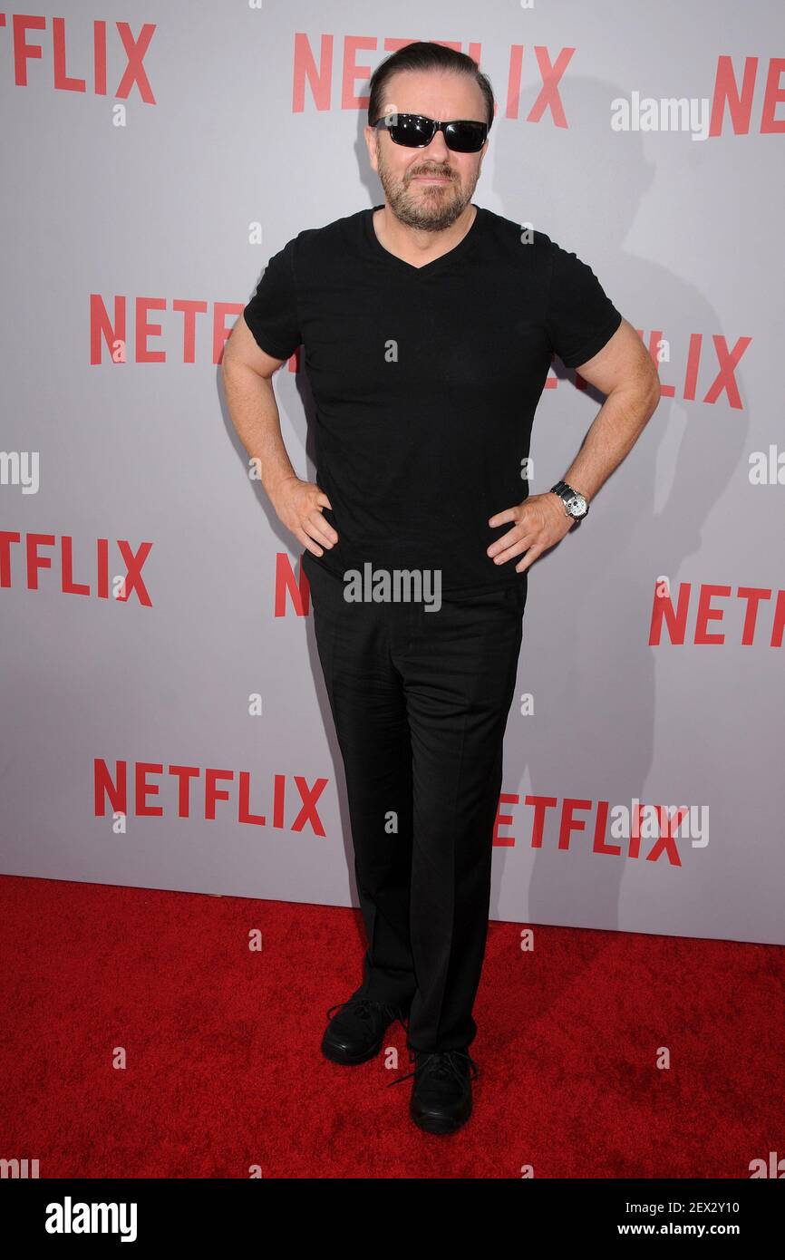 8 April 2015 - Los Angeles, California - Ricky Gervais. Netflix "Derek ...