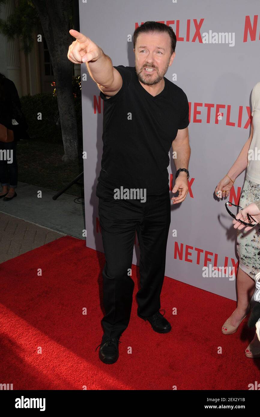 8 April 2015 - Los Angeles, California - Ricky Gervais. Netflix "Derek ...