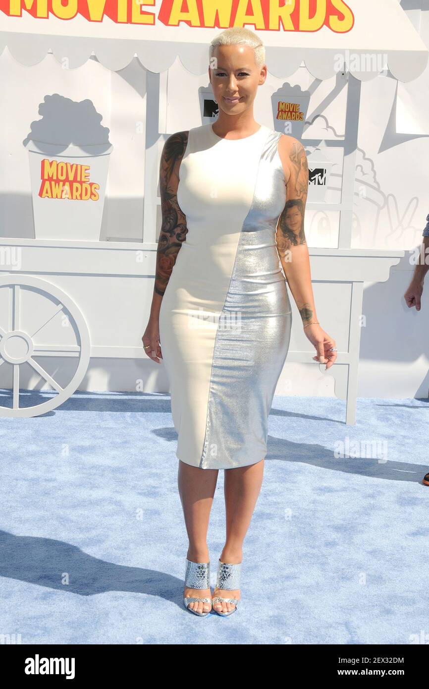 12 April 2015 - Los Angeles, California - Amber Rose. 2015 MTV Movie ...