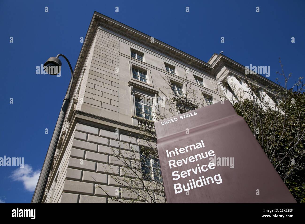 An exterior view of the Internal Revenue Service (IRS) headquarters ...