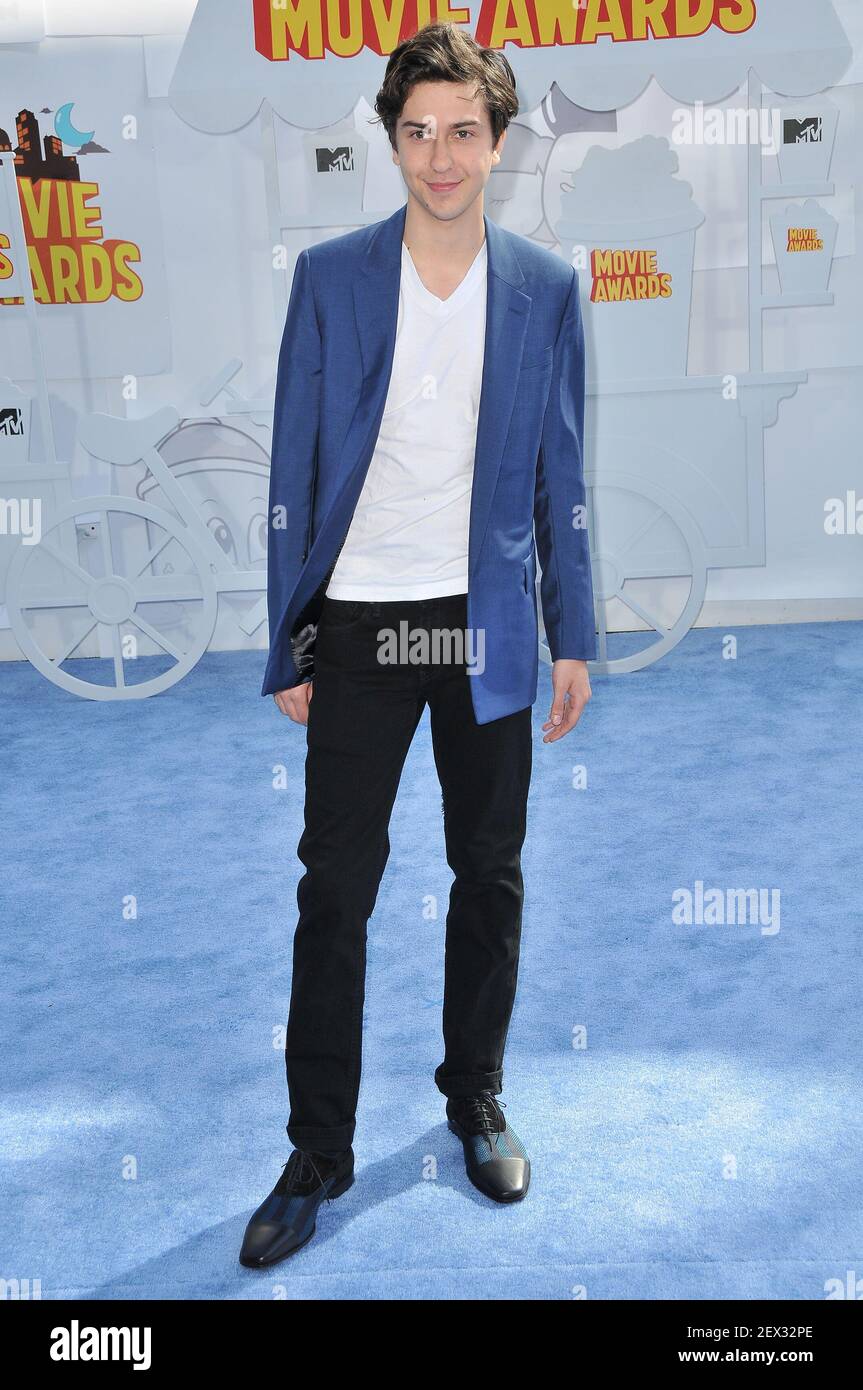 Nat Wolff arrives at the 2015 MTV Movie Awards held at the Nokia ...
