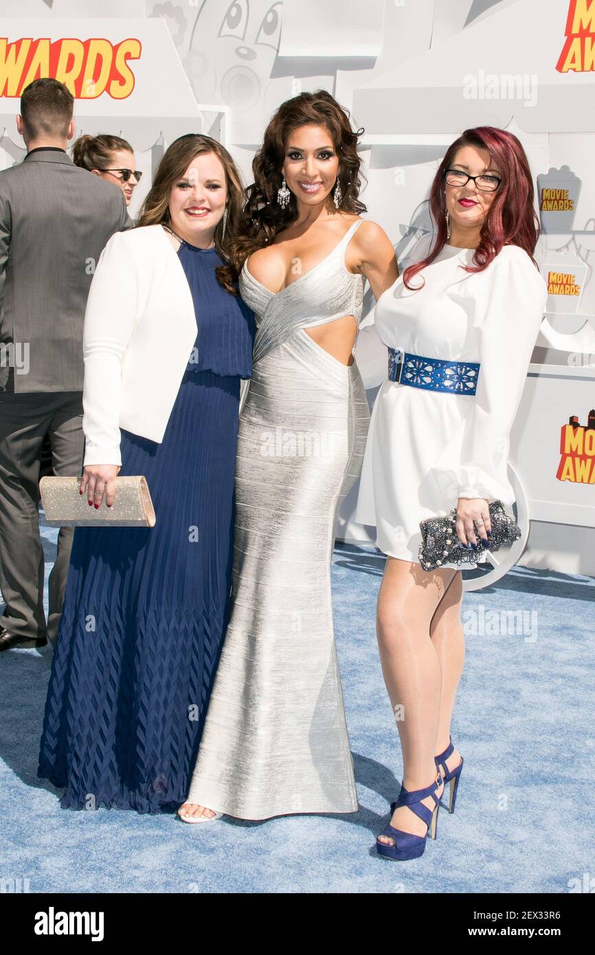 Catelynn Lowell, Farrah Abraham and Amber Portwood attend The 2015 MTV ...