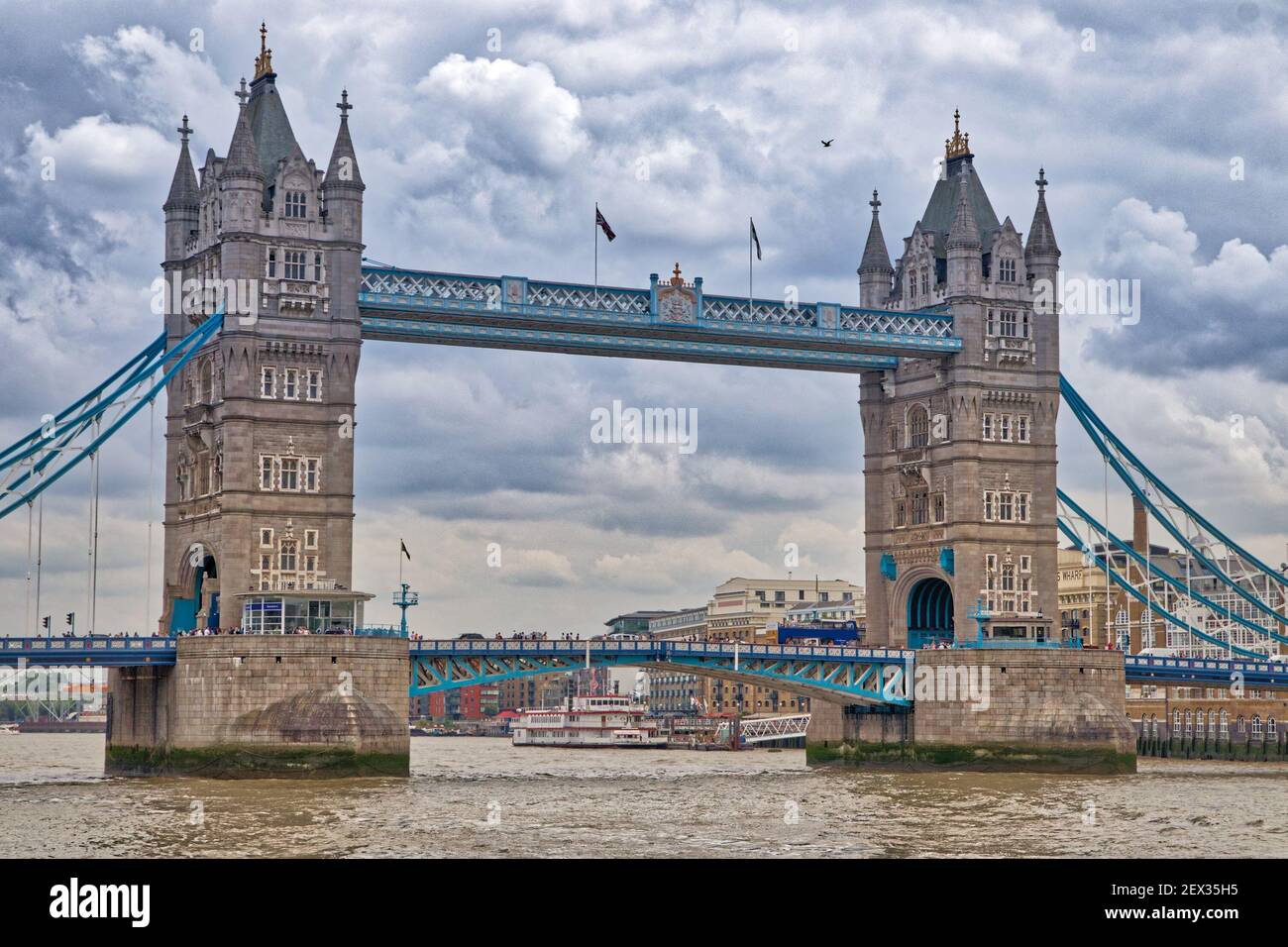 Tower Bridge - landmark in London, United Kingdom. London landmarks HDR ...