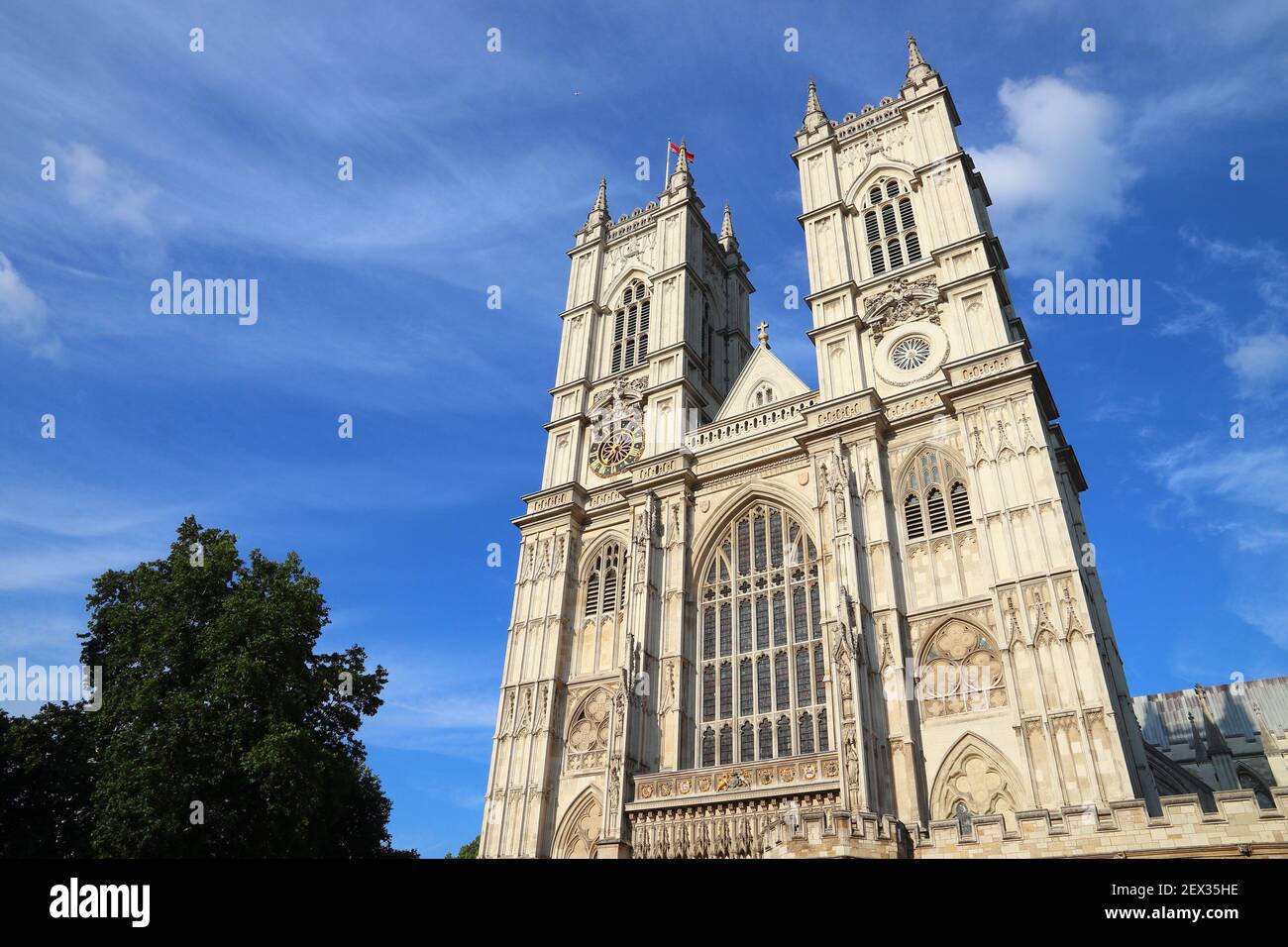 Westminster Abbey, London. Gothic abbey church in the City of ...