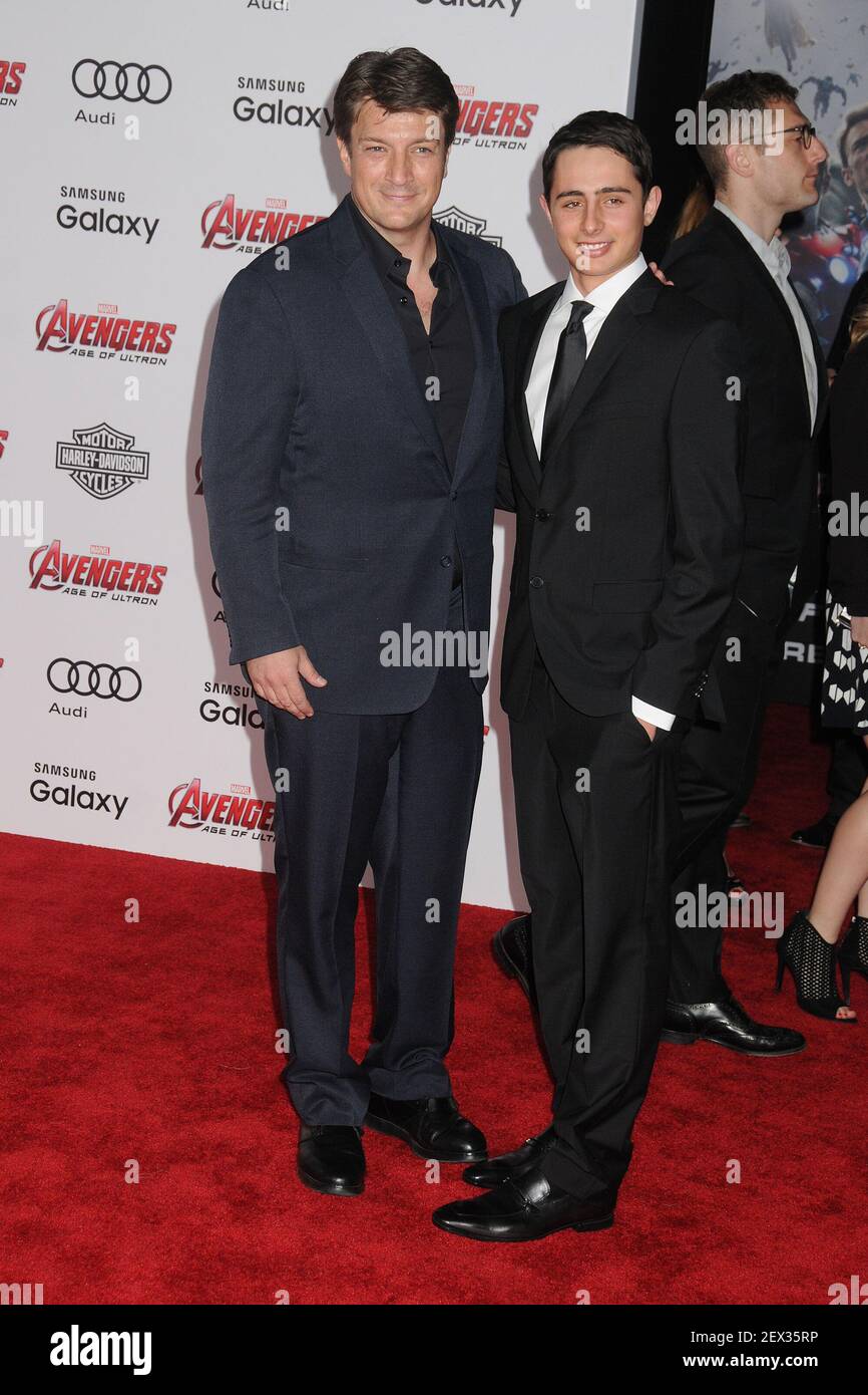 13 April 2015 - Hollywood, California - Nathan Fillion. "Avengers: Age ...