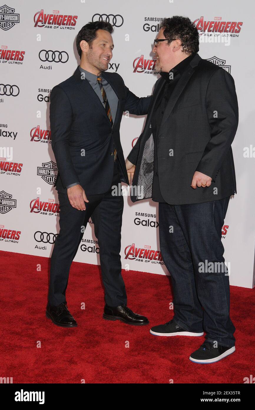13 April 2015 - Hollywood, California - Paul Rudd, Jon Favreau ...