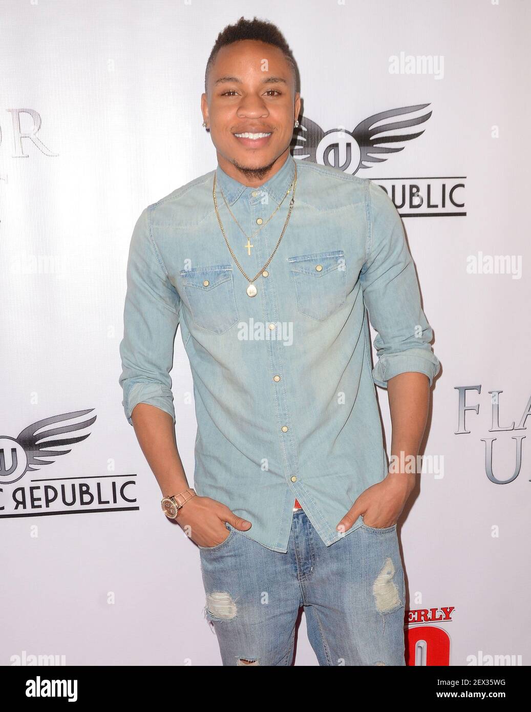 14 April 2015 - West Hollywood, California - Rotimi. Arrivals for the ...
