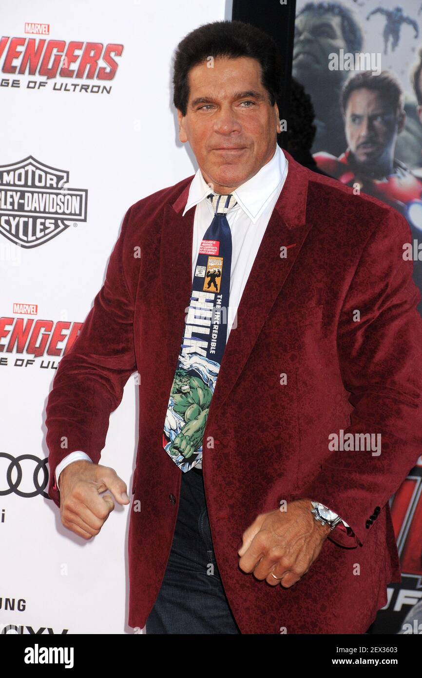 13 April 2015 - Hollywood, California - Lou Ferrigno. "Avengers: Age Of ...
